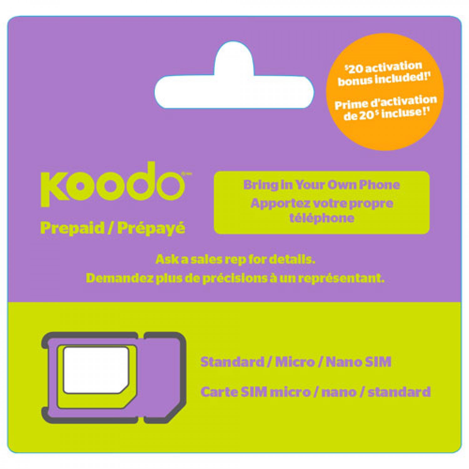 Koodo Multi SIM Card - TanStarTrade
